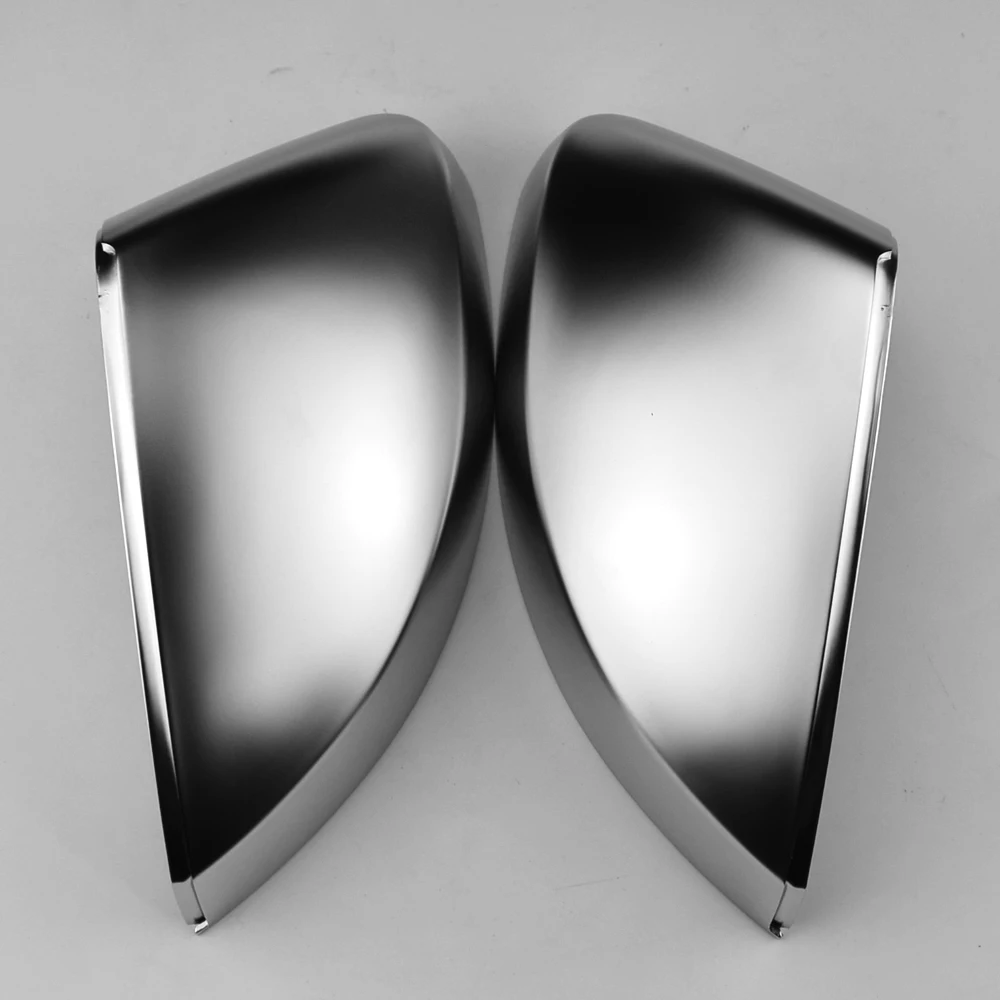 For-Audi-A3-8V-S3-RS3-Side-Wing-Mirror-Covers-Caps-Silver-Matt-chrome ...