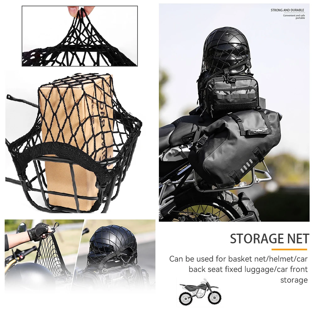 Motorcycle-Cargo-Net-High-Elastic-Double-Layer-Motorcycle-Net-for ...