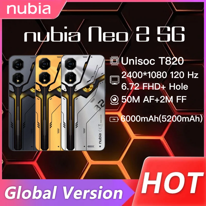 Global-Version-Nubia-Neo-2-Mobile-Phone-6-72-FHD-Hole-120Hz-6000mAh-33W ...