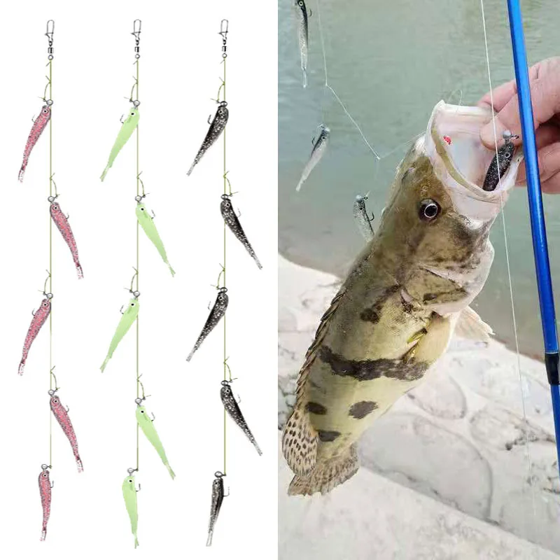 5-Bars-Fishing-Bait-Cluster-Lure-Soft-Bait-Fishing-Bait-3D-Eyes-Fork ...