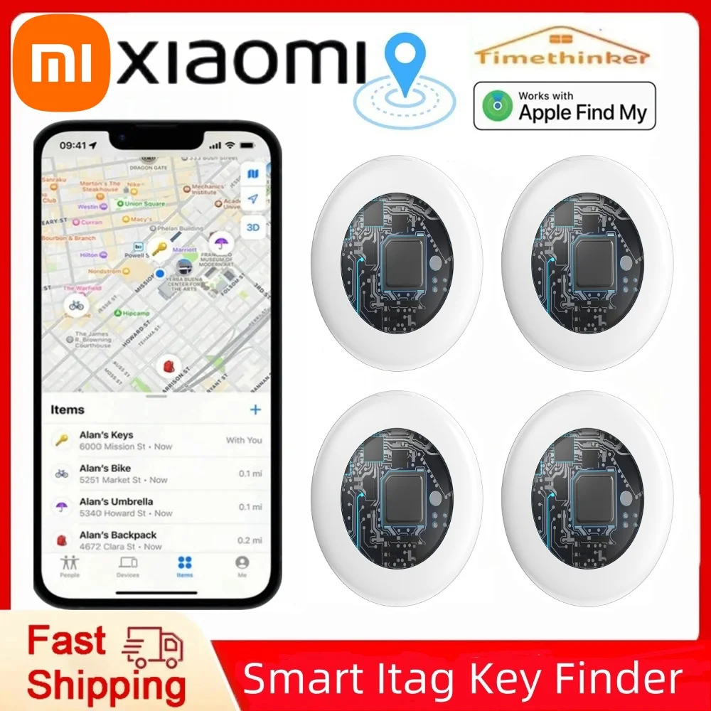 Xiaomi-Time-thinker-Smart-Bluetooth-GPS-Tracker-Airtag-Work-with-Apple ...