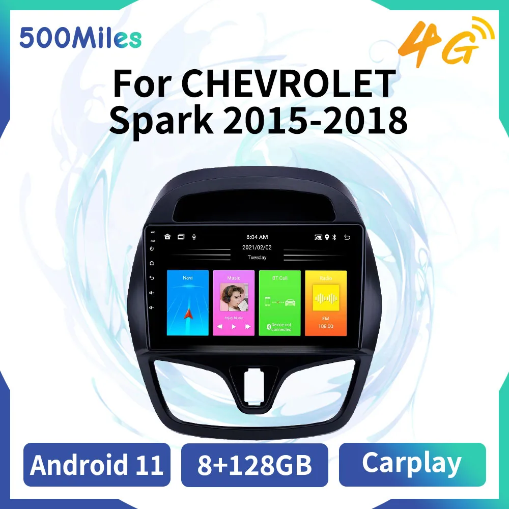 for-Chevrolet-Spark-2015-2018-2-Din-Car-Radio-Android-Carplay-GPS ...