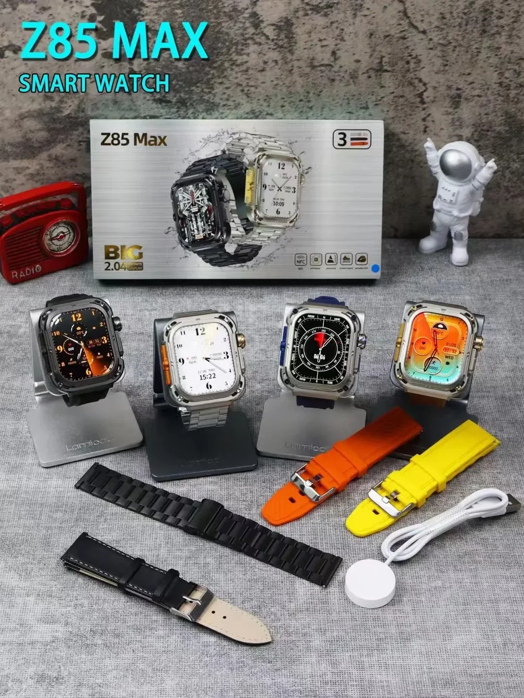 Reloj-inteligente-Z85-MAX-para-hombre-pulsera-con-Tres-correas ...