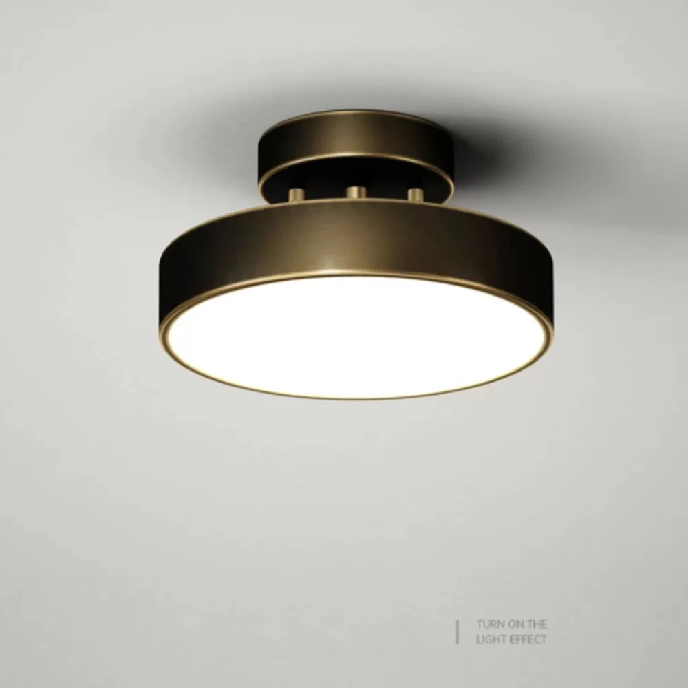 Modern-LED-Ceiling-Light-Copper-Lamp-For-Bedroom-Living-Room-Light ...