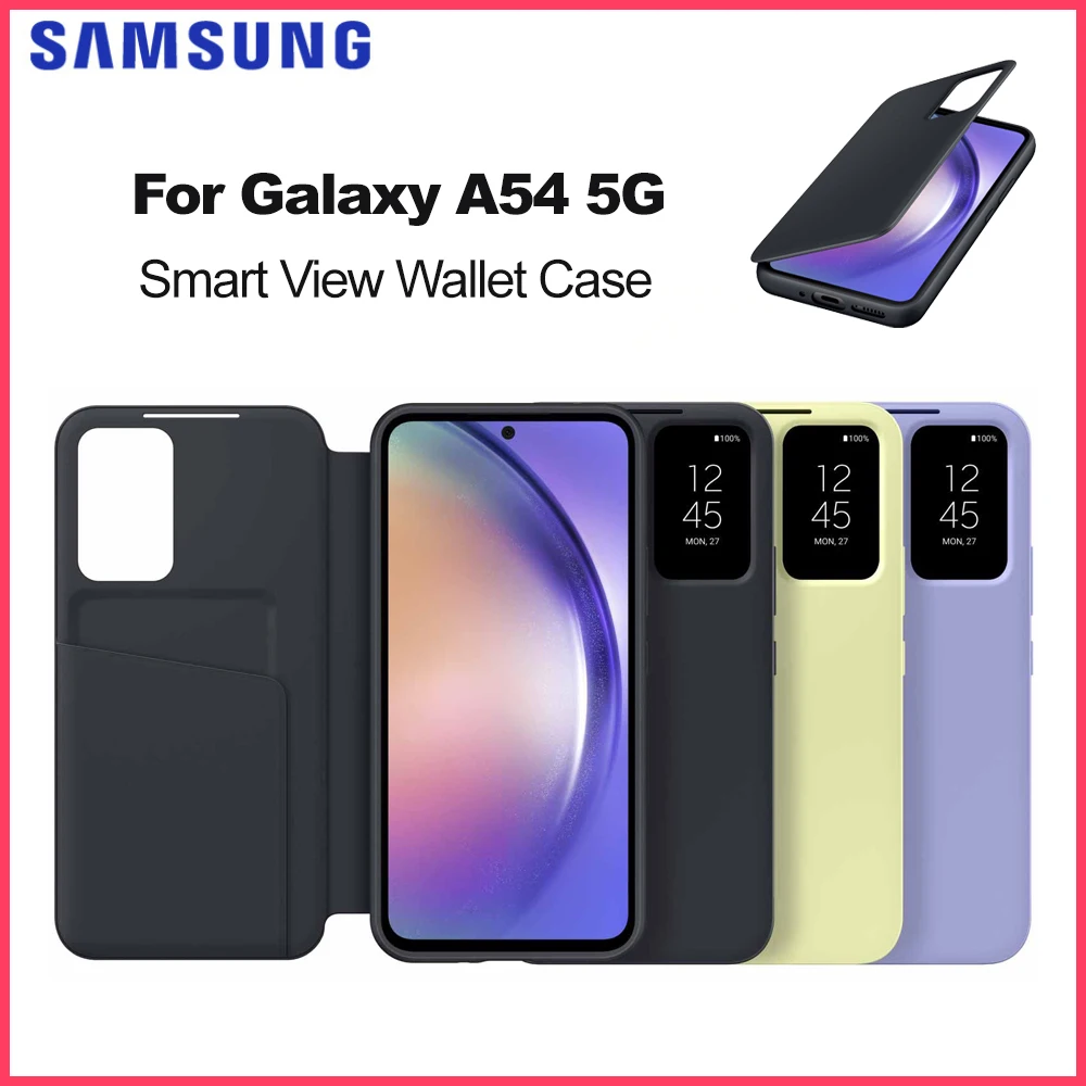 Original Samsung Smart View Wallet Case for Galaxy A54 5G S-View Wallet ...