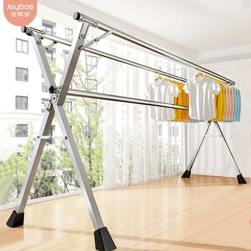 Colgador-de-ropa-de-mano-plegable-de-piso-a-piso-dormitorio-hogar-al ...