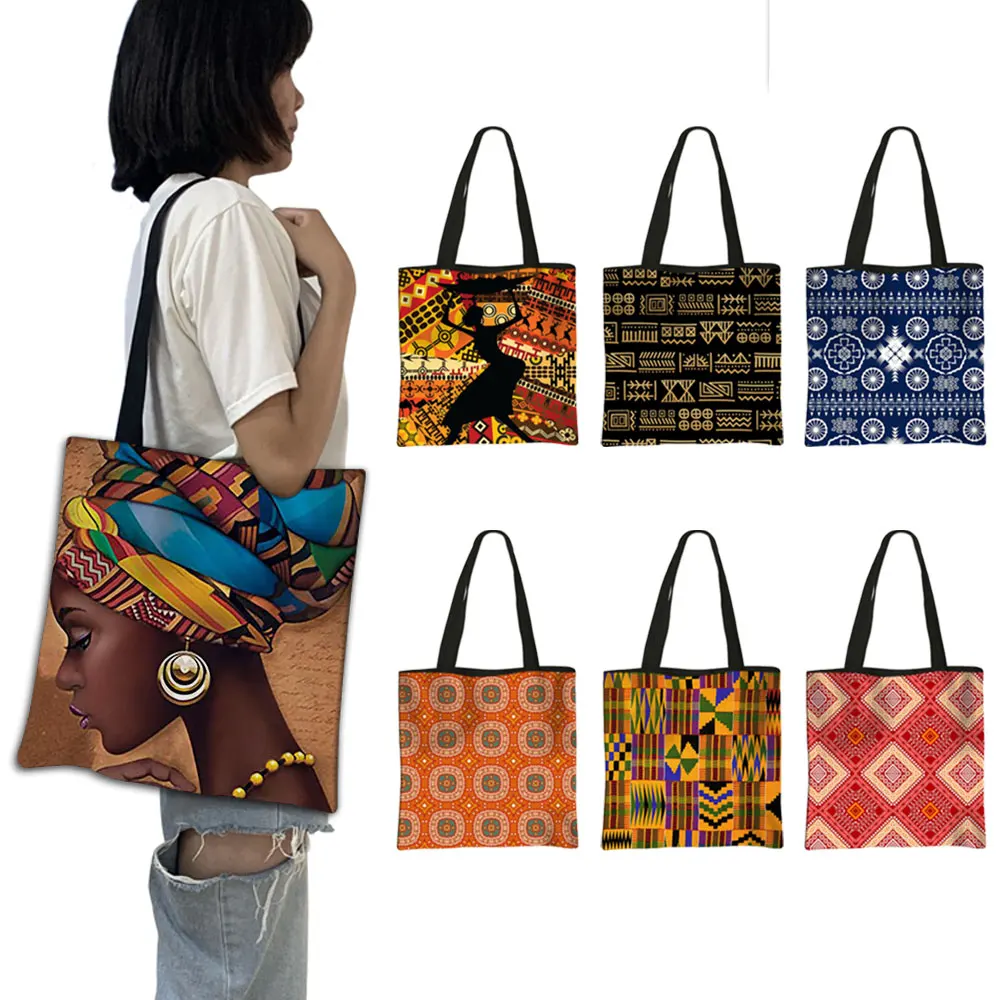 Afro-Tribal-Ethic-Print-Shopping-Bag-African-Women-Handbag-Africa ...