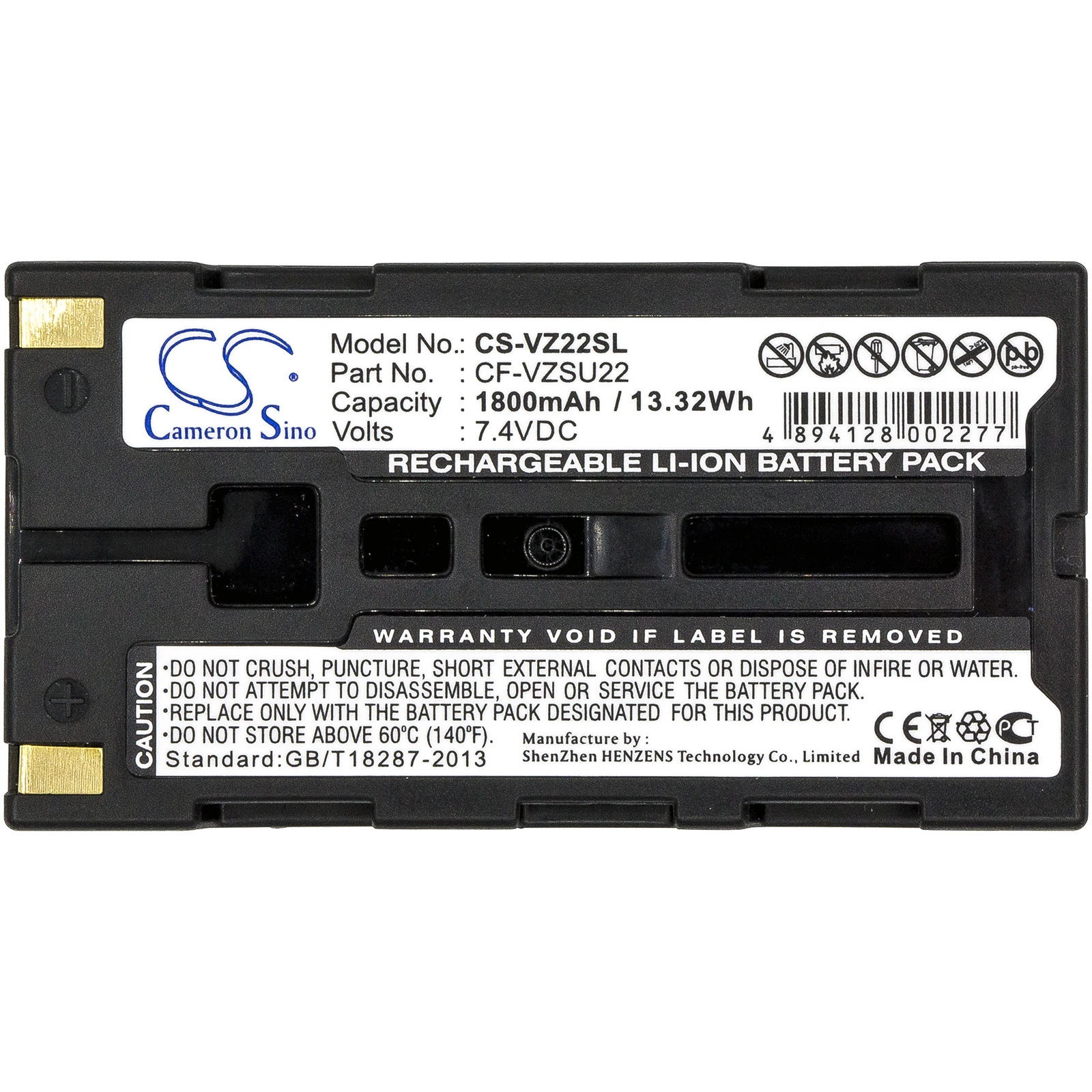 CS-1800mAh-Battery-For-NEC-T2UR18650F-5928-Nippon-2UR18650F-Panasonic ...