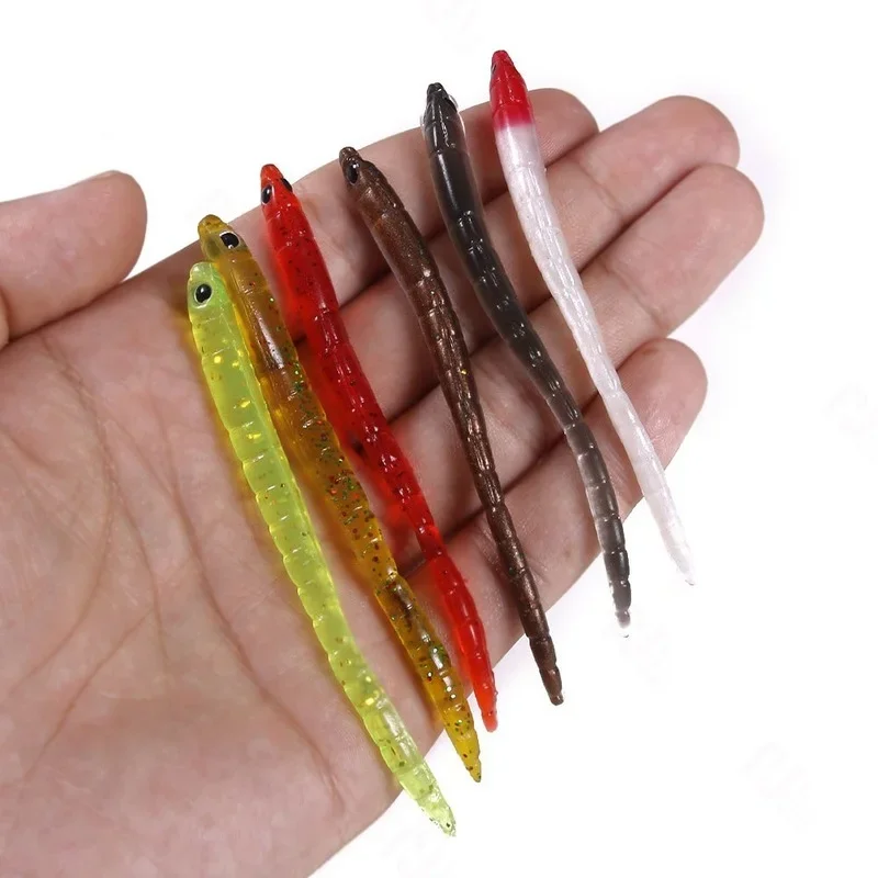 10pcs-Proleurre-Fishing-Worm-Soft-Lures-Jig-Wobblers-9cm-2g-Easy-Shiner ...