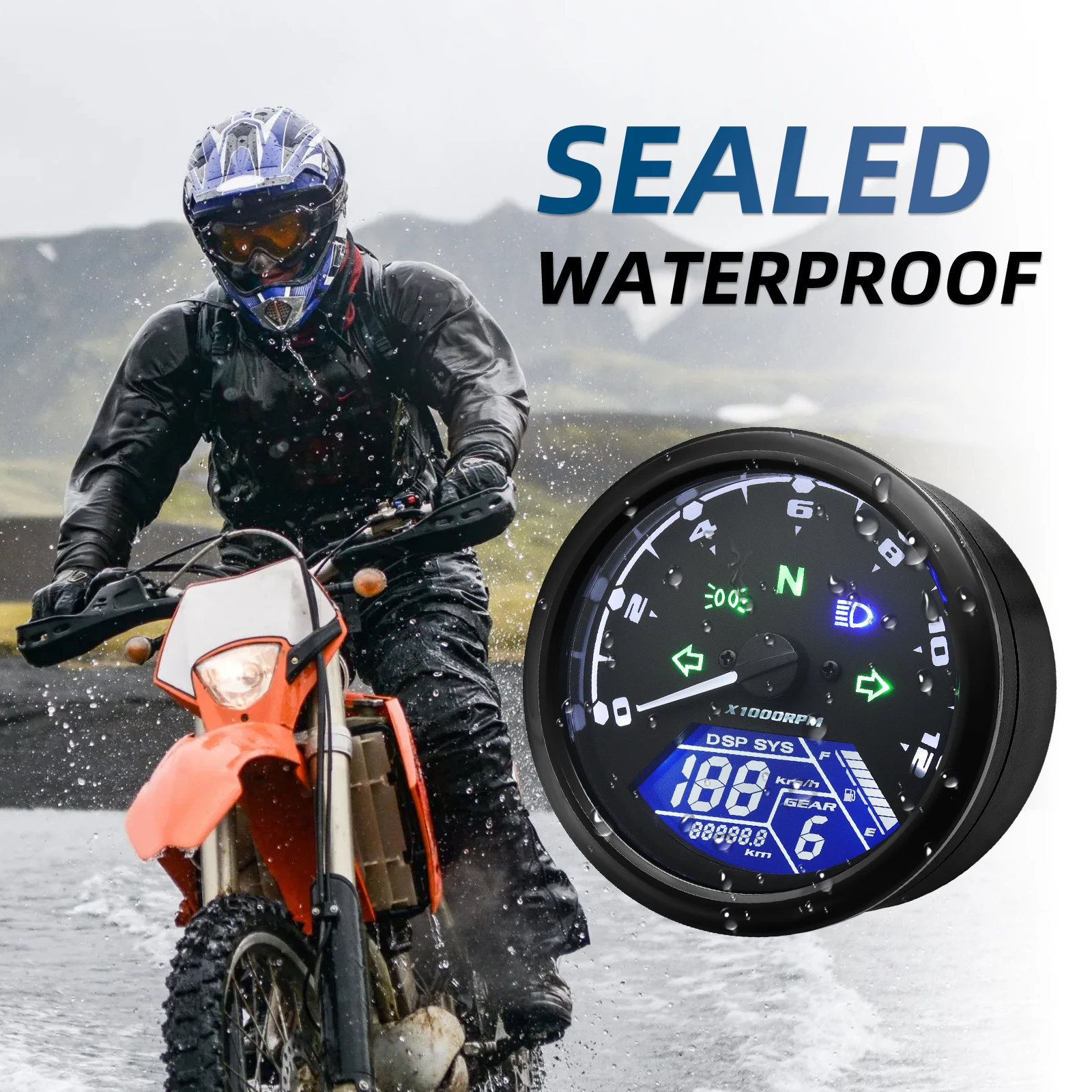 2-4-Cylinders-Digital-Motorcycle-Speedometer-Multi-function-LED ...