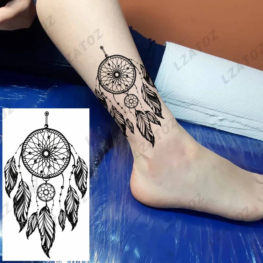 Dreamcatcher Foot Tattoos