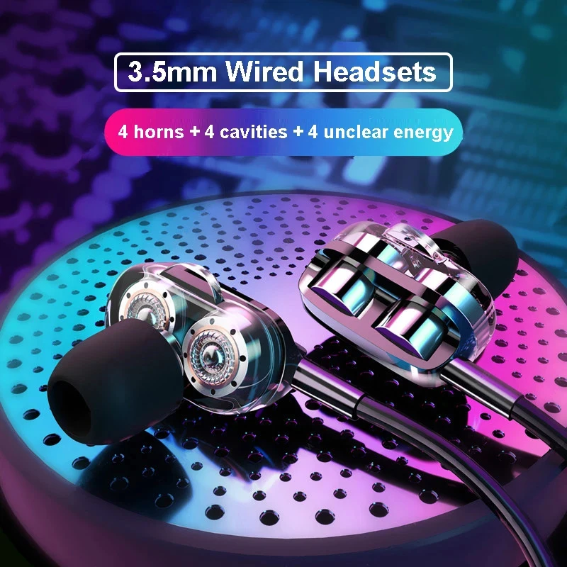 Dual-Driver-Headphone-3-5mm-Wired-Headset-9D-Stereo-Dual-Speaker-TWS ...