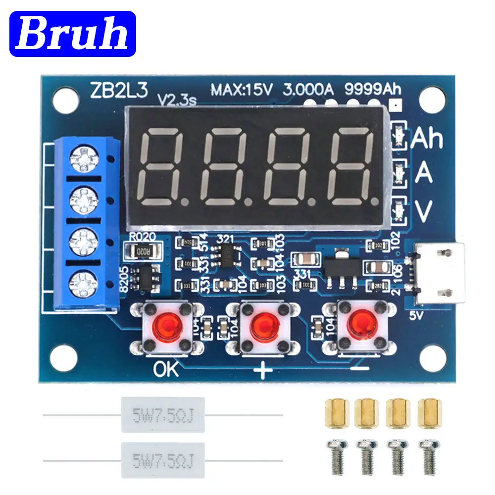 Тестер емкости аккумуляторов ZB2L3 | AliExpress