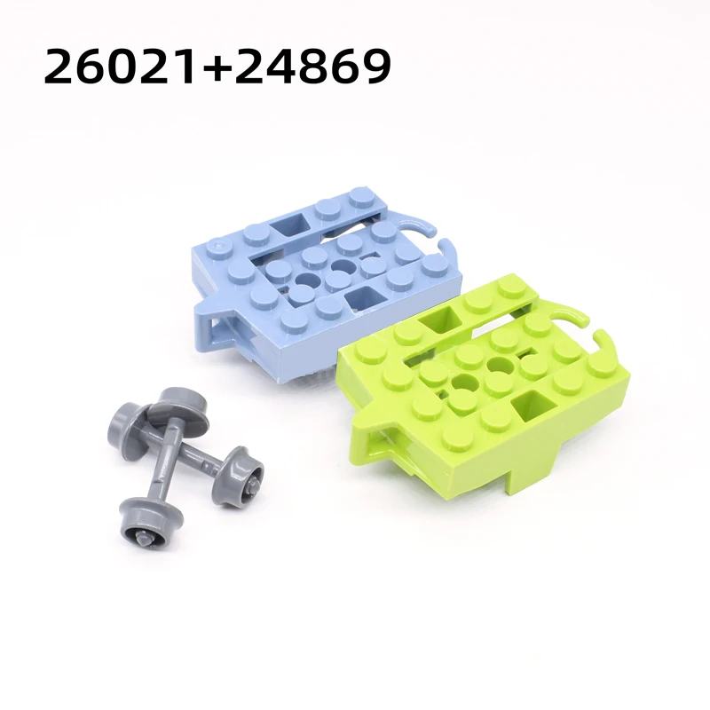 Rollercoaster Chassis With Roller Coaster Wheels Building Block MOC ...