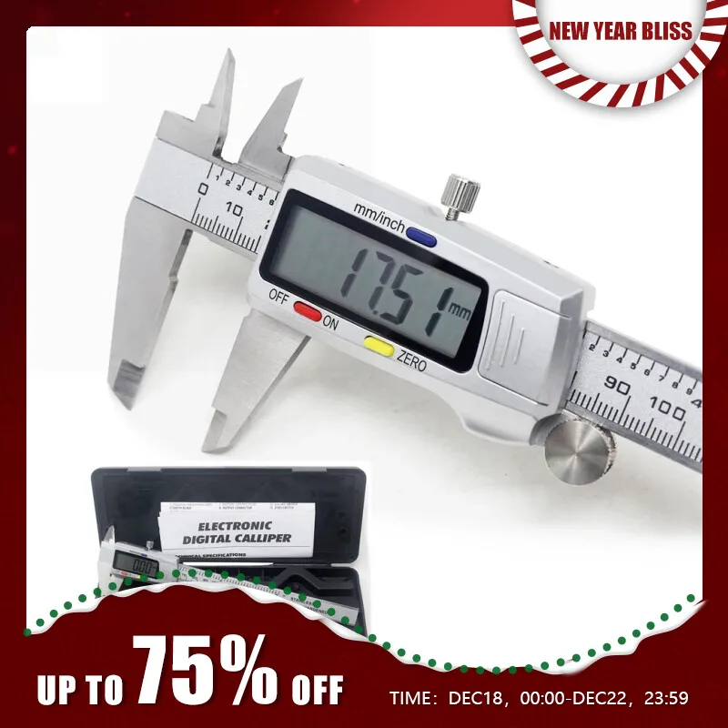 6-Inch-150mm-Digital-Vernier-Caliper-Stainless-Steel-Micrometer ...