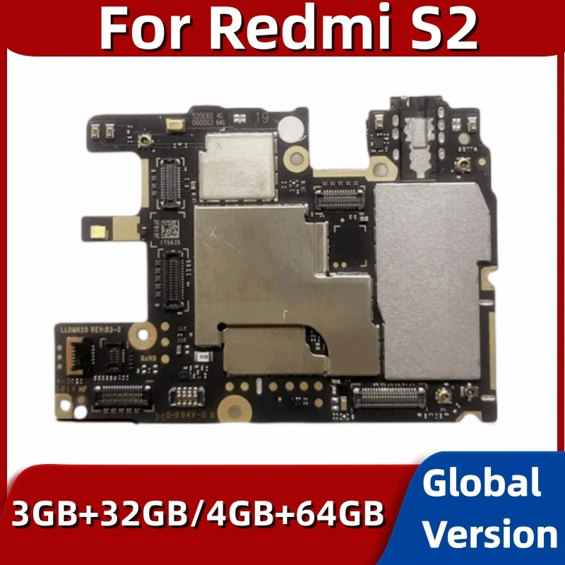 Full-Tested-For-RedMi-S2-Motherboard-100-Original-Unlocked-32GB-64GB ...