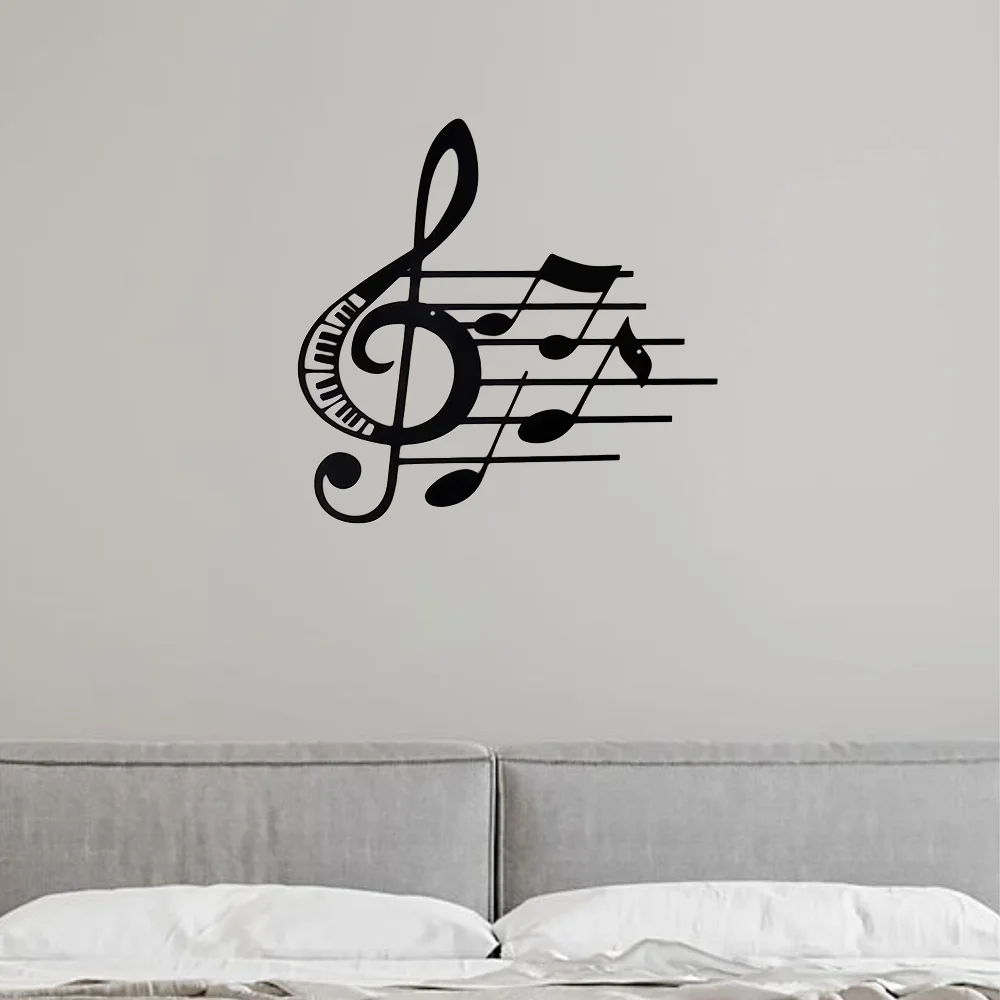 Music Metal Wall Art | Metal Music Plaques | Silhouette Music | Metal ...