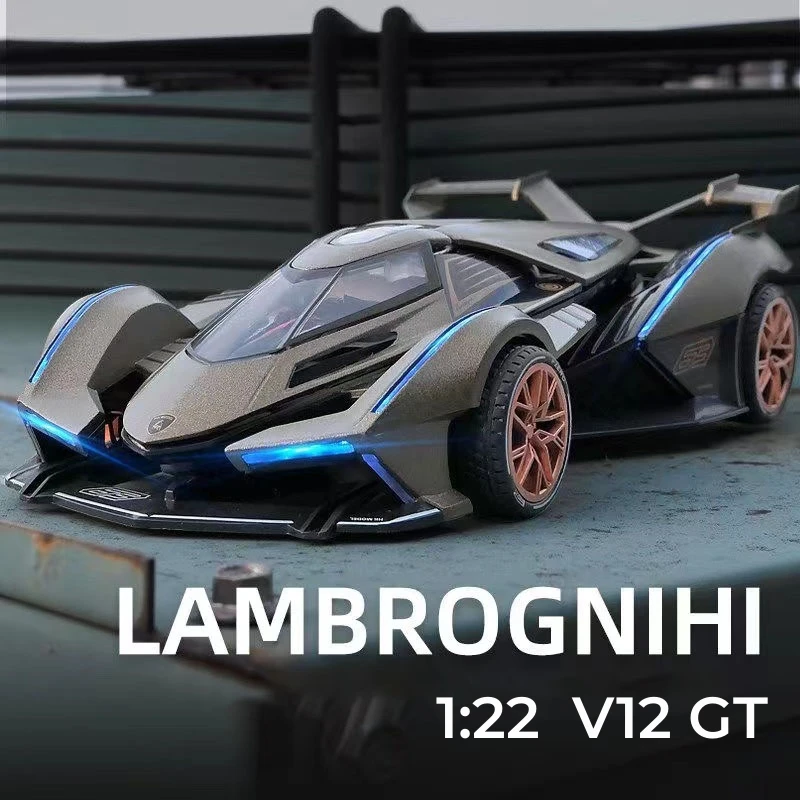 1:24 Lamborghini Lambo Vision GT Concept Alloy Miniature Car Diecast ...