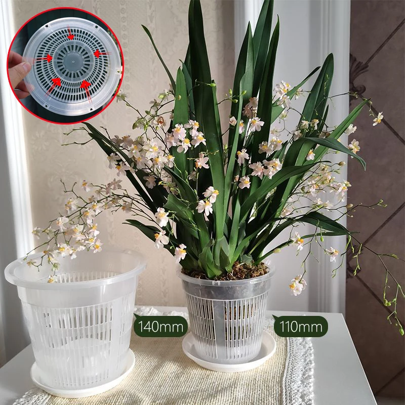 11-14cm-Mesh-Pot-Root-Control-Transparent-Flowerpot-For-Orchid-Flower ...