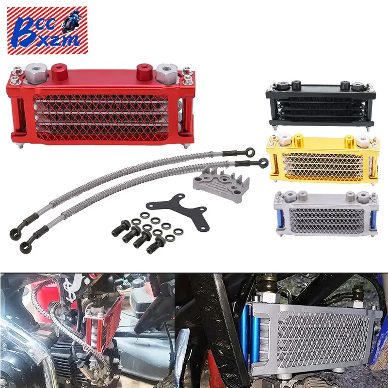 Oil-Cooling-Cooler-Radiator-Motorcycle-Oil-Cooler-Set-For-50-70-90-110 ...