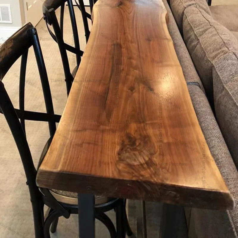Table-de-Bar-Originale-en-Bois-Massif-Meuble-de-Salle-Manger-DJ-d-l ...