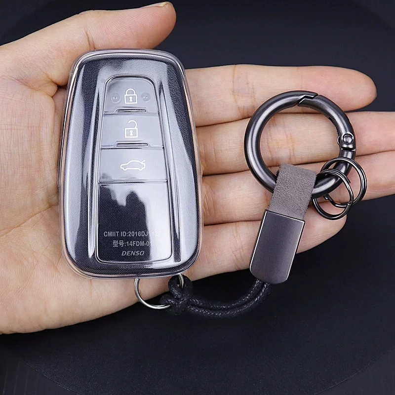 Fashion-TPU-Car-Key-Case-Full-Cover-Shell-For-Toyota-Prius-Camry ...