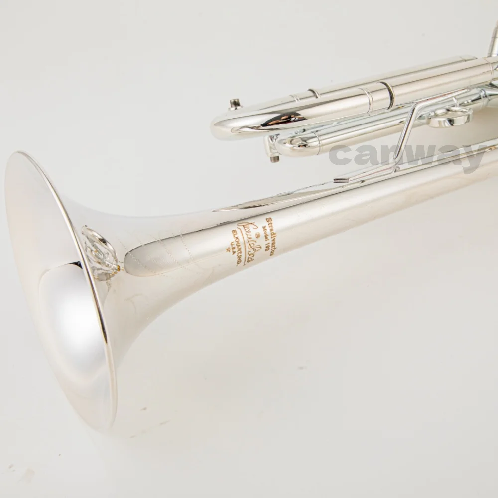 Trompeta-TR600S-plana-chapada-en-plata-instrumento-Musical-profesional ...