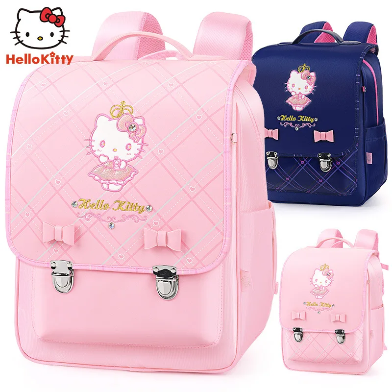 Kawaii Pink Hello Kitty Backpack Schoolbag For Girls - KawaiiMerch.com