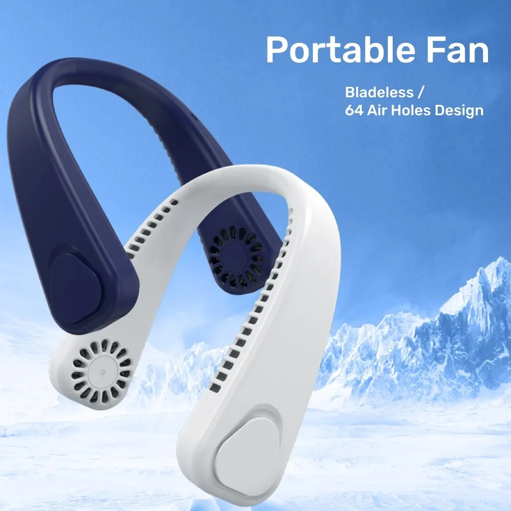 Summer-Portable-Hanging-Neck-Fan-Fast-Cooling-USB-Rechargeable-Wearable ...
