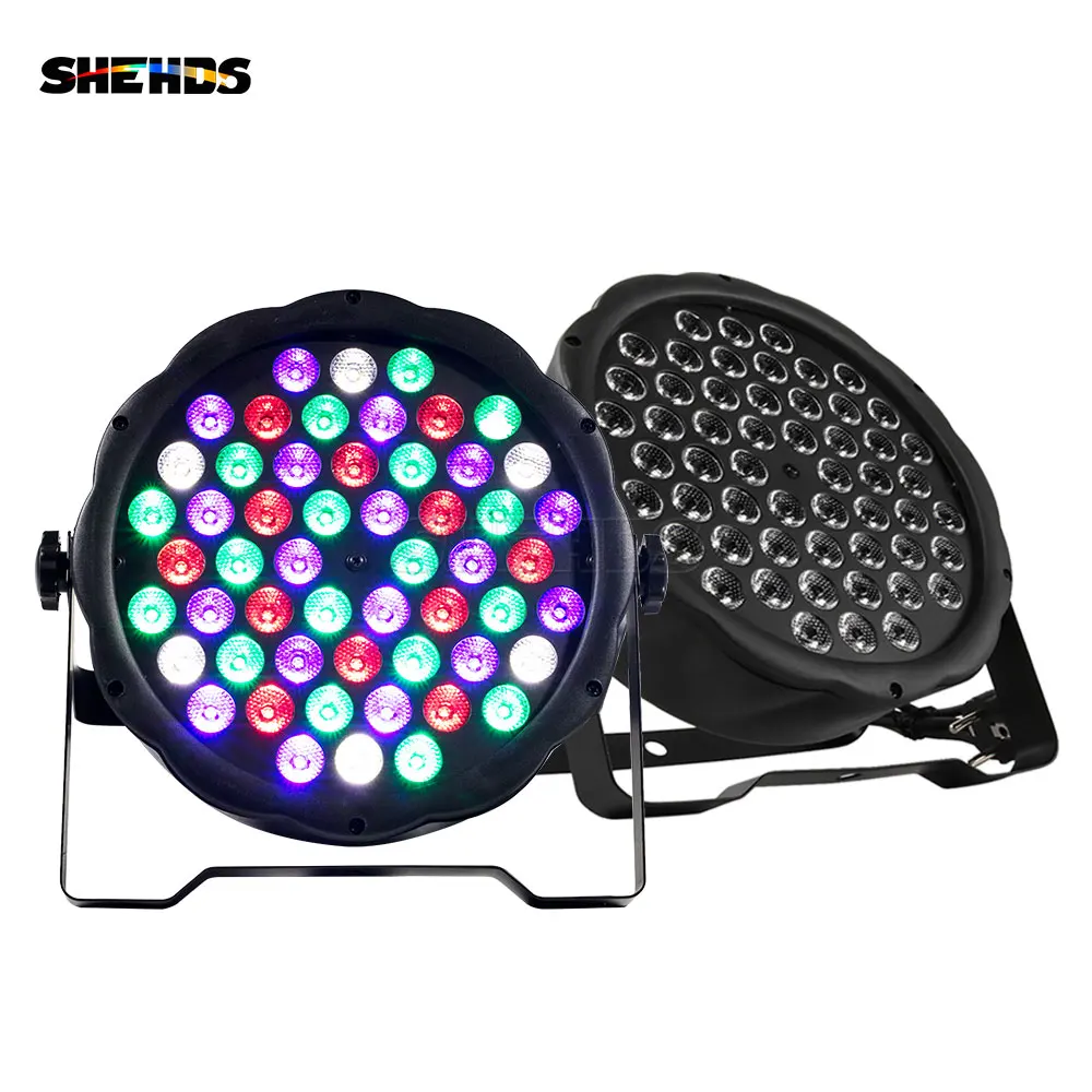 SHEHDS-LED-54x3W-RGBW-LED-Flat-Par-Light-For-Wedding-Church-Party-Disco ...