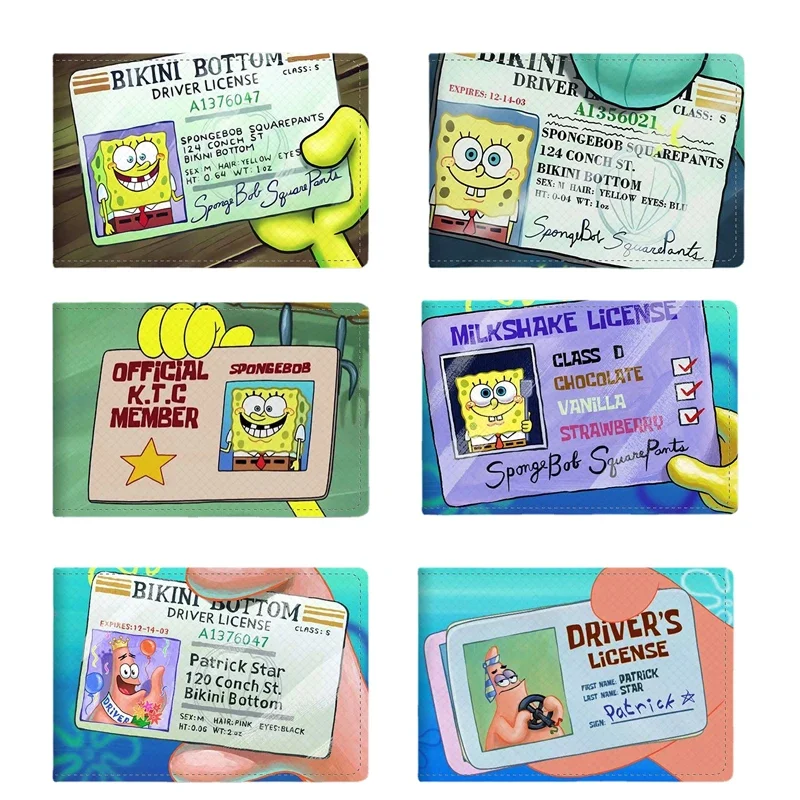 SpongeBob-pemegang-kartu-lisensi-pengemudi-Anime-PU-penutup-kulit-untuk ...