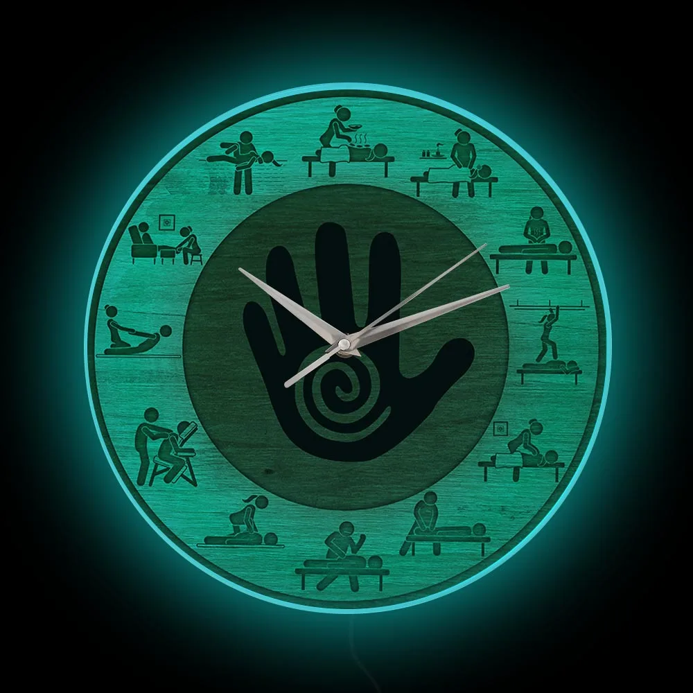 CENTER MASSAGE SPA Wellness Wall clock Vinyl Clock Home Décor Home ...