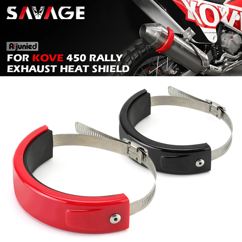 For KOVE450 Rally Motorcycle Exhaust Muffler Heat Shield Guards Oval ...