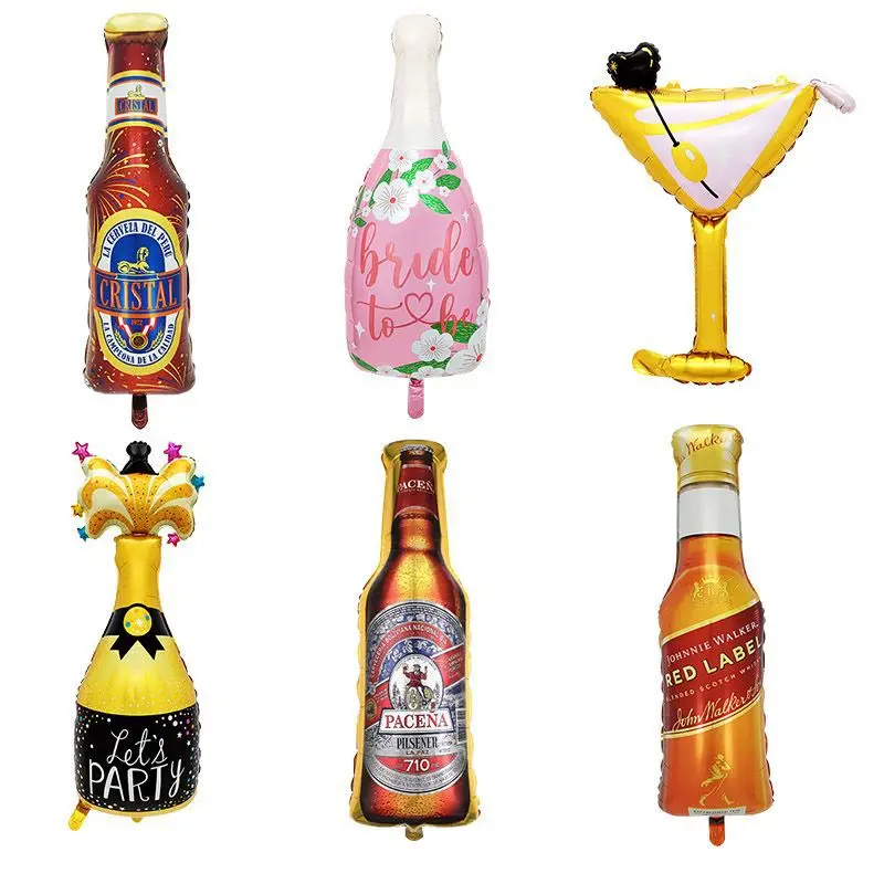 Wine-Bottle-Balloon-Cup-Balloon-Champagne-Beer-Festival-Summer-Camping ...