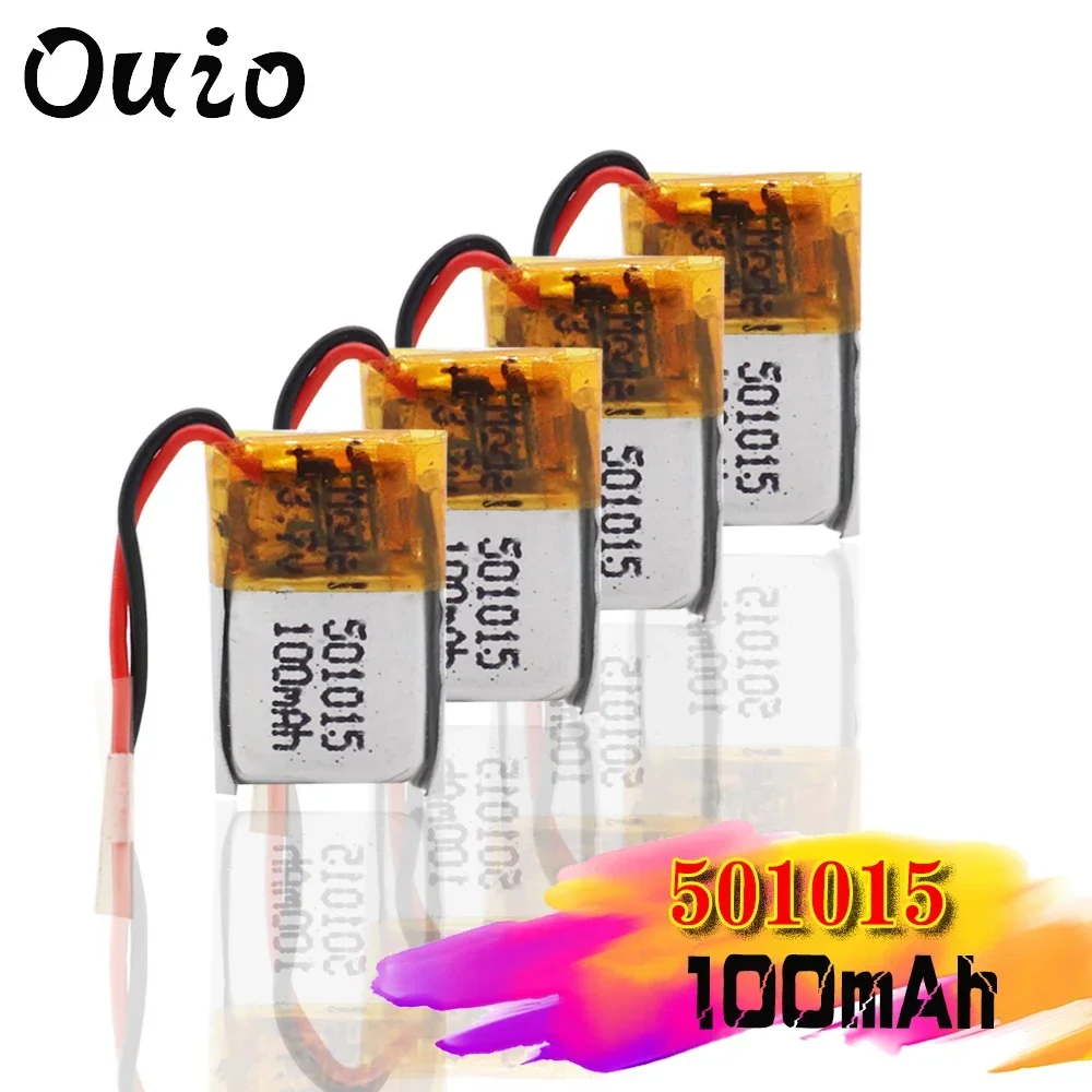 501015-100mAh-3-7V-Lithium-Polymer-Rechargeable-Battery-501015-For ...