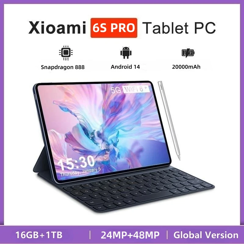 2024-Original-Xioami-Pad-6S-Pro-Global-Version-Tablets-PC-Android-14 ...