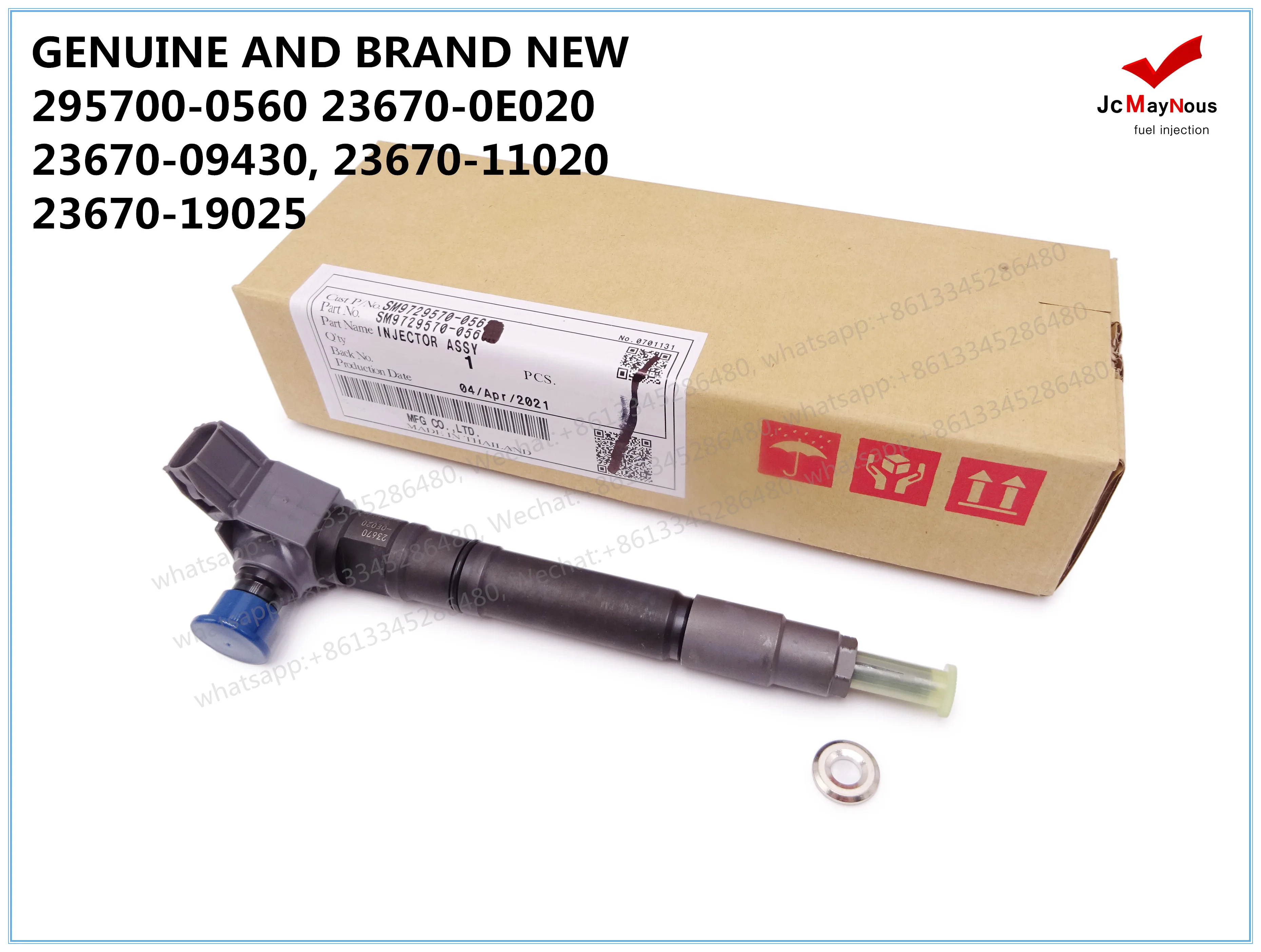 GENUINE AND BRAND NEW DIESEL FUEL INJECTOR 295700-0560 FOR 2GD-FTV 2.4L ...