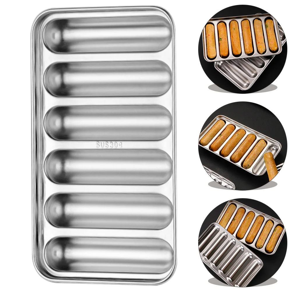 Baking Hot Dog Mold Sausage Steel Stainless Bread Sandwich Molds Hotdog ...