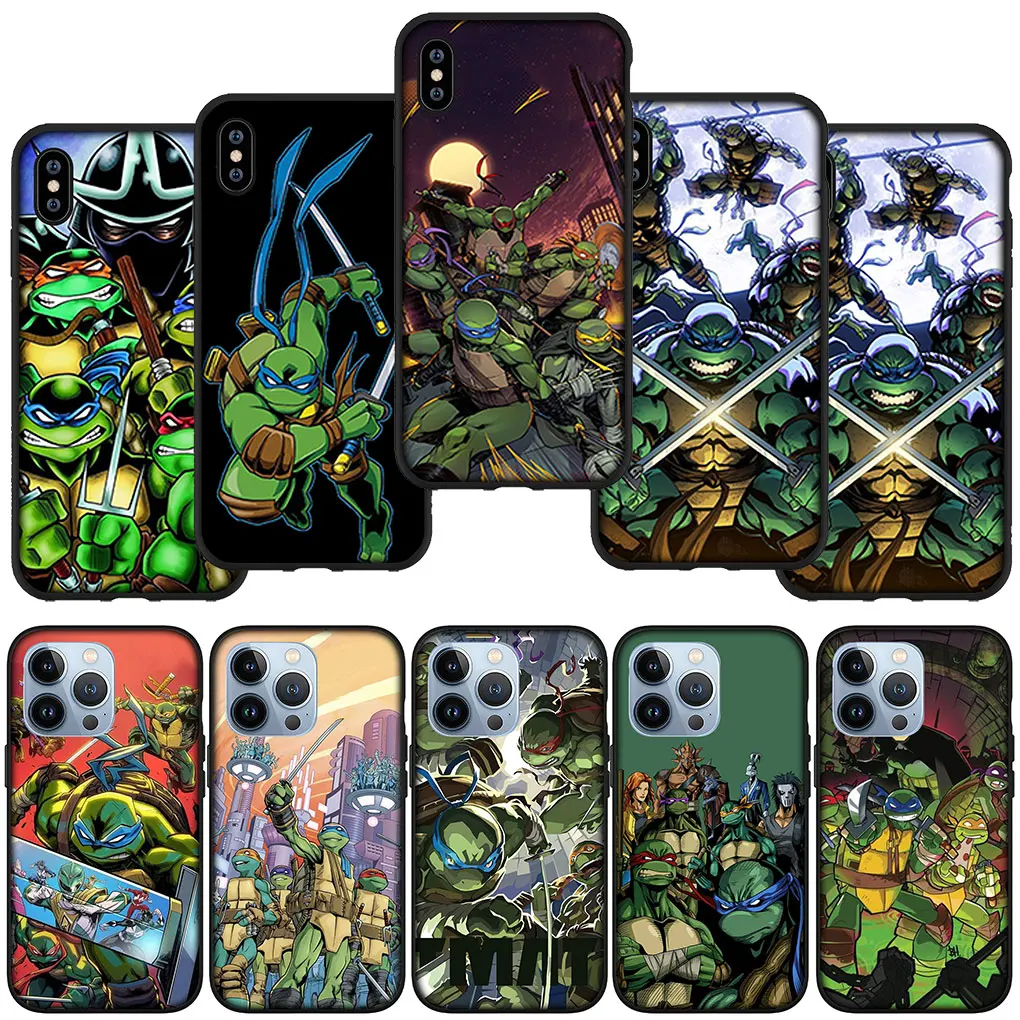 Ninja-Cartoon-T-Turtles-Wallpaper-Cover-Case-for-Apple-iPhone-15-14-13 ...