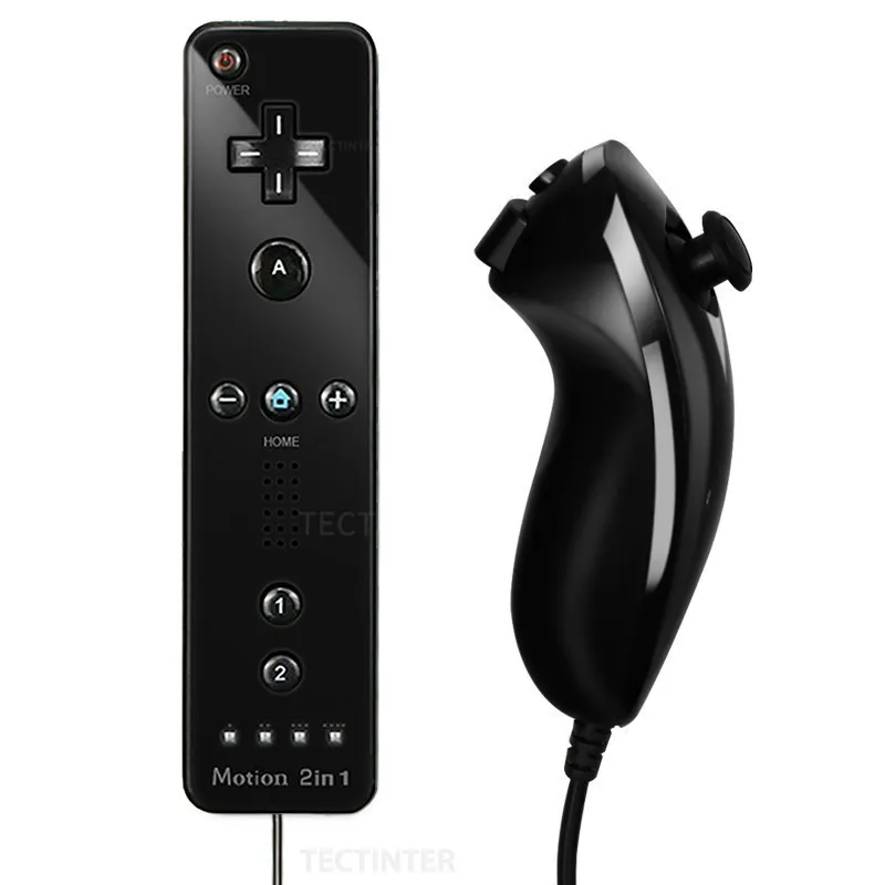 New-2-in-1-Wireless-Remote-Controller-Compatible-with-Nintendo-Wii-With ...