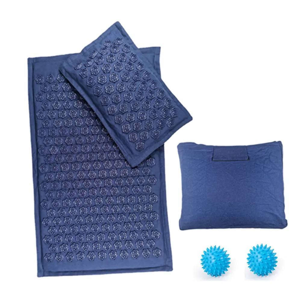 Lotus-Spike-Acupressure-Mat-com-bola-de-massagem-Natureza-Linho-Coconut ...