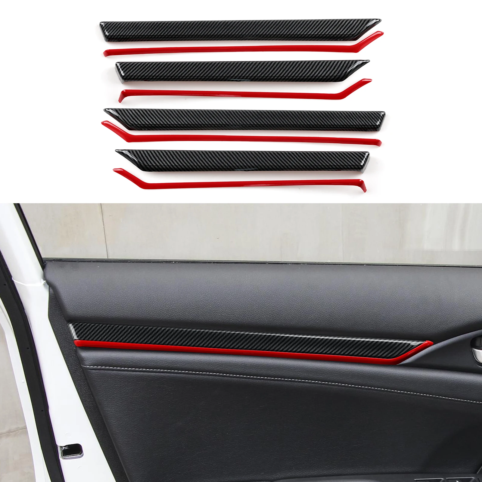 Car Door Strips Trim Decals for 10th 2016 2017 2018 2019 2020 2021 ...