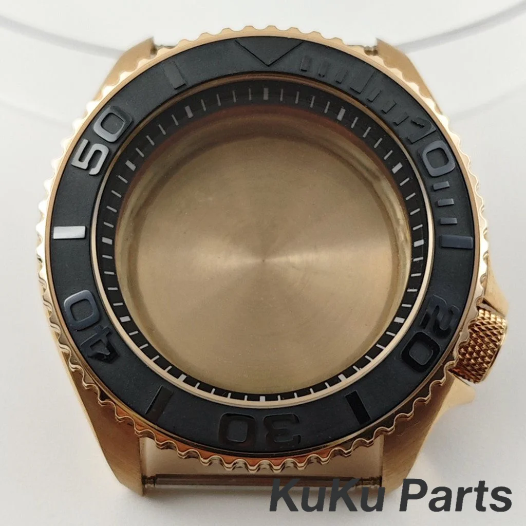 Superior Plating Rose Gold SKX007 NH35 Case 42mm Men’s Dive Watch Cases ...