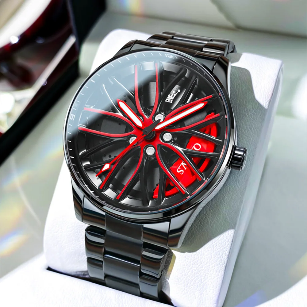 OLEVS-High-end-Luxury-Mens-Watch-Spinning-Wheel-Hub-Original-Quartz-Men ...