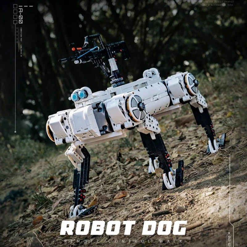 Military Series Unmanned Mechanical Dog Building Block App Remote ...