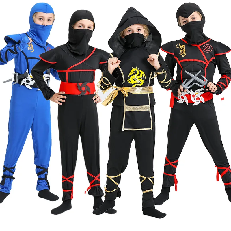 Disfraz-de-Ninja-para-ni-os-traje-de-Dragon-Ninja-Muscle-traje-de-Kung ...