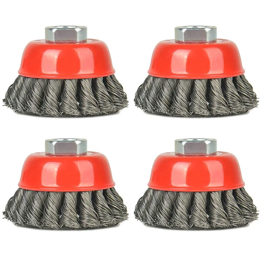 4-Pcs-3-Inch-Wire-Twisted-Knotted-Wheel-Cup-Brush-with-M10-Thread-Arbor ...