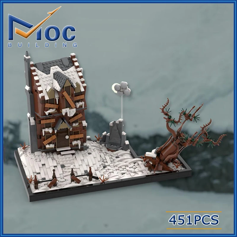 Classic-Movie-Scene-MOC-Shrieking-Shack-Scenery-Building-Block-Castle ...