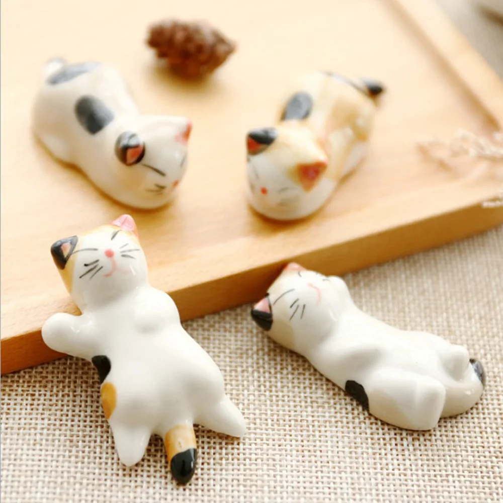 Cute-Cat-Chopsticks-Holder-Ceramic-Chopstick-Rack-Rest-Pillow-Sushi ...