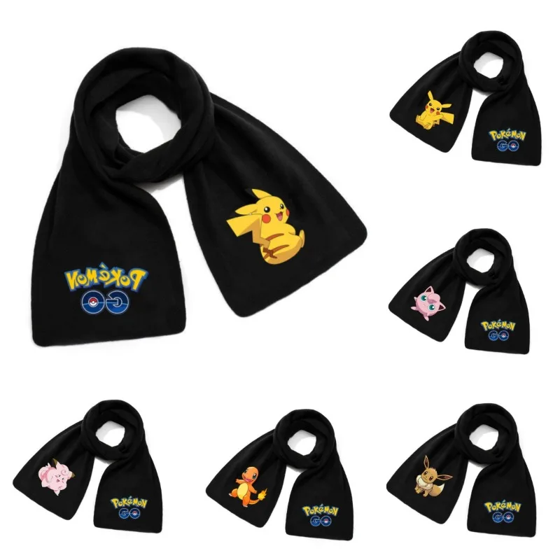 New-Pokemon-Pikachu-Cartoon-Kids-Scarf-Figure-Anime-Peripheral-Scarf ...